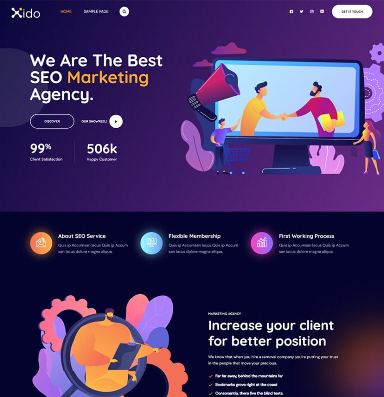 Xido - Startup and SaaS WordPress theme - PBM Infotech