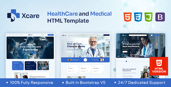 Xcare - Medical and Health Care HTML Template - PBM Infotech