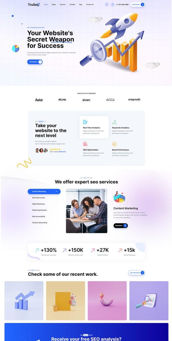 TruSEO - Digital Marketing & SEO HTML Template - PBM Infotech