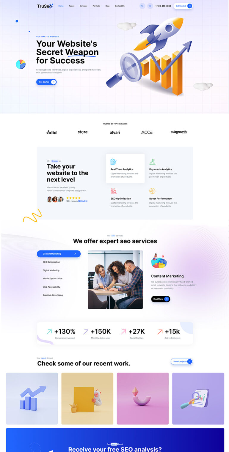 TruSEO - Digital Marketing & SEO HTML Template - PBM Infotech